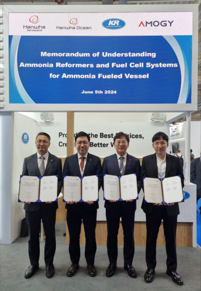 Korean trio teams up with Amogy on ammonia technology for ships - iMarine