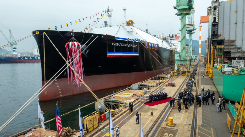 Samsung Heavy Industries launches the first LNG vessel built for ...