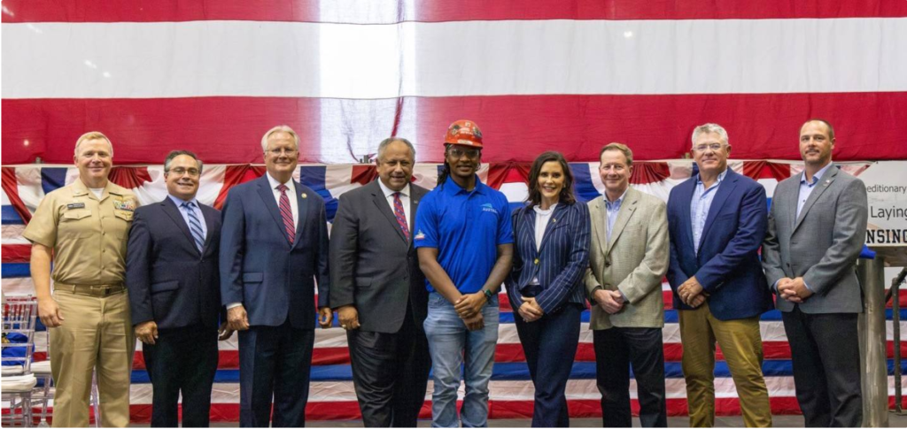 Austal USA celebrates Keel Laying for final EPF - Lansing (EPF 16 ...