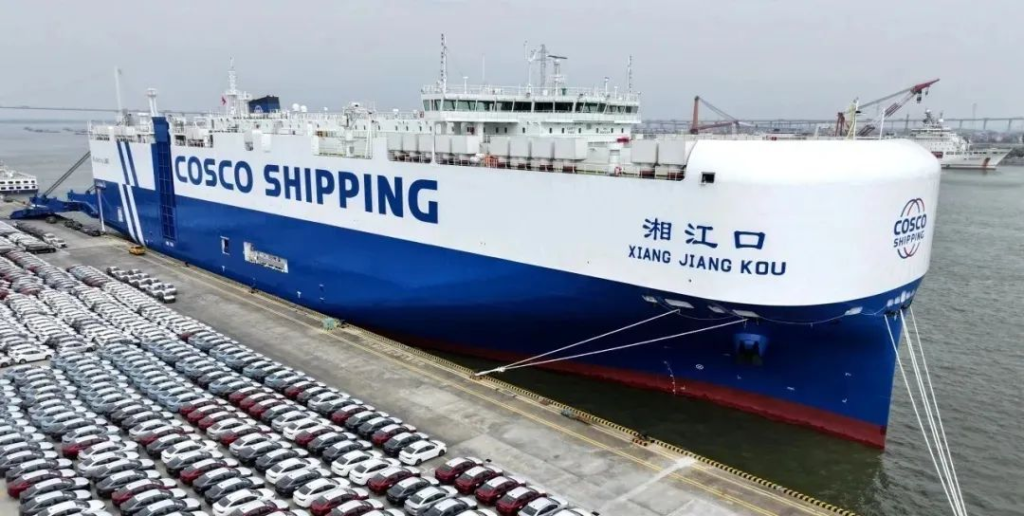 7,000 CEU LNG dual-fuel PCTC “Xiangjiangkou” starts its maiden voyage from China - iMarine