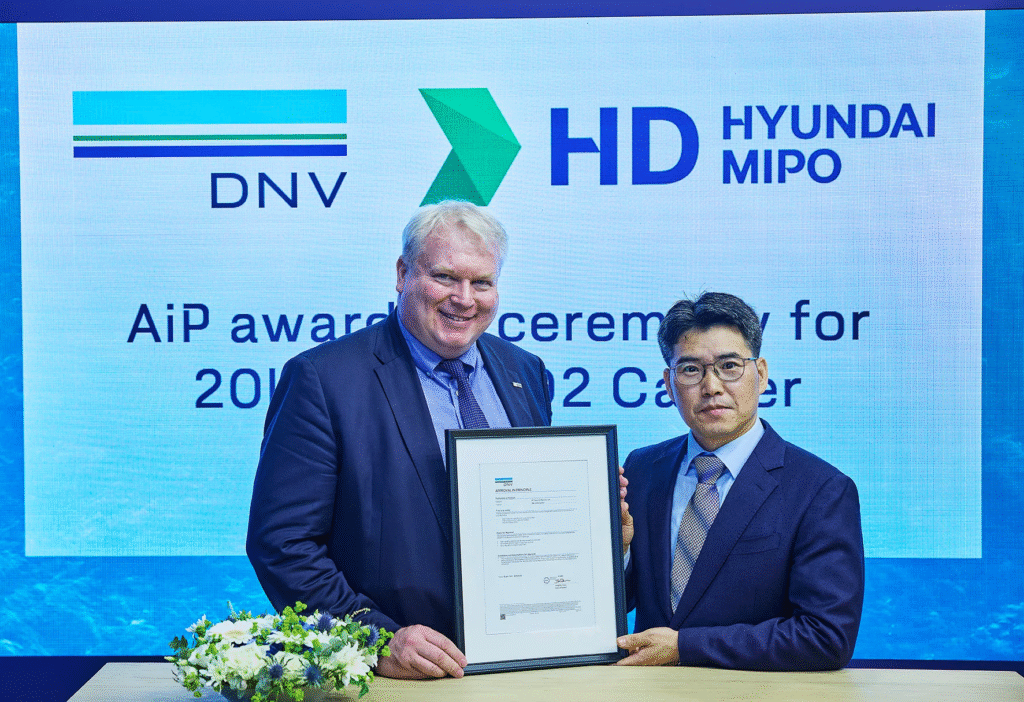 HD Hyundai Mipo Advances Decarbonization with DNV-Approved CO₂ Carrier ...