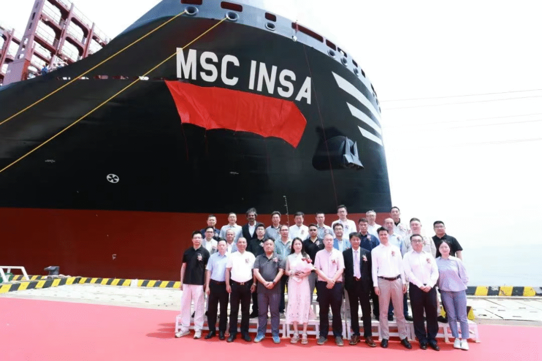 Changhong International hands over MSC's second 11,500 TEU LNG dual-fuel container ship - iMarine