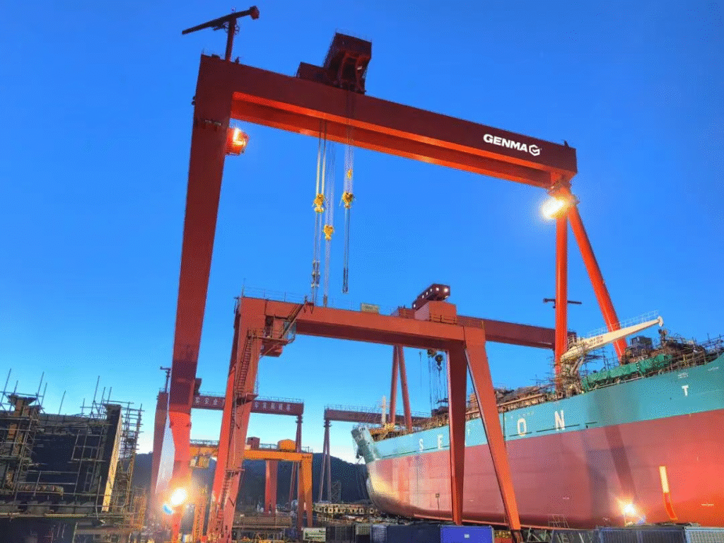 GENMA Secures Repeat Order for 300-Ton Shipbuilding Gantry Crane - iMarine