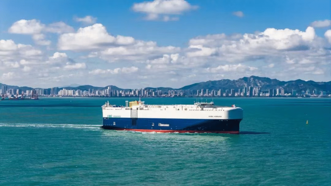 Globle Auto Carriers Takes Delivery of LNG-Powered 7,000 CEU PCTC ...